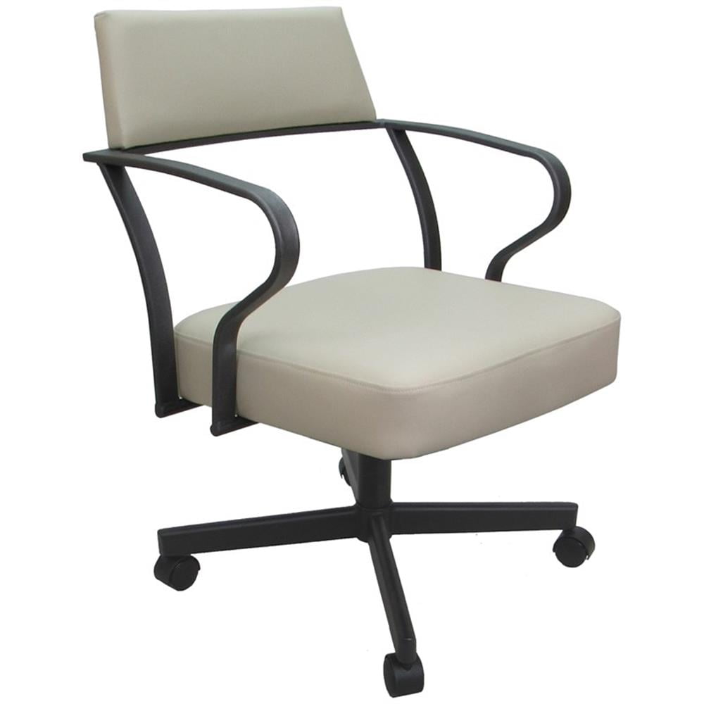Carolina Swivel Tilt Metal Dining Caster Chair - Ocean Beige - Gray ...