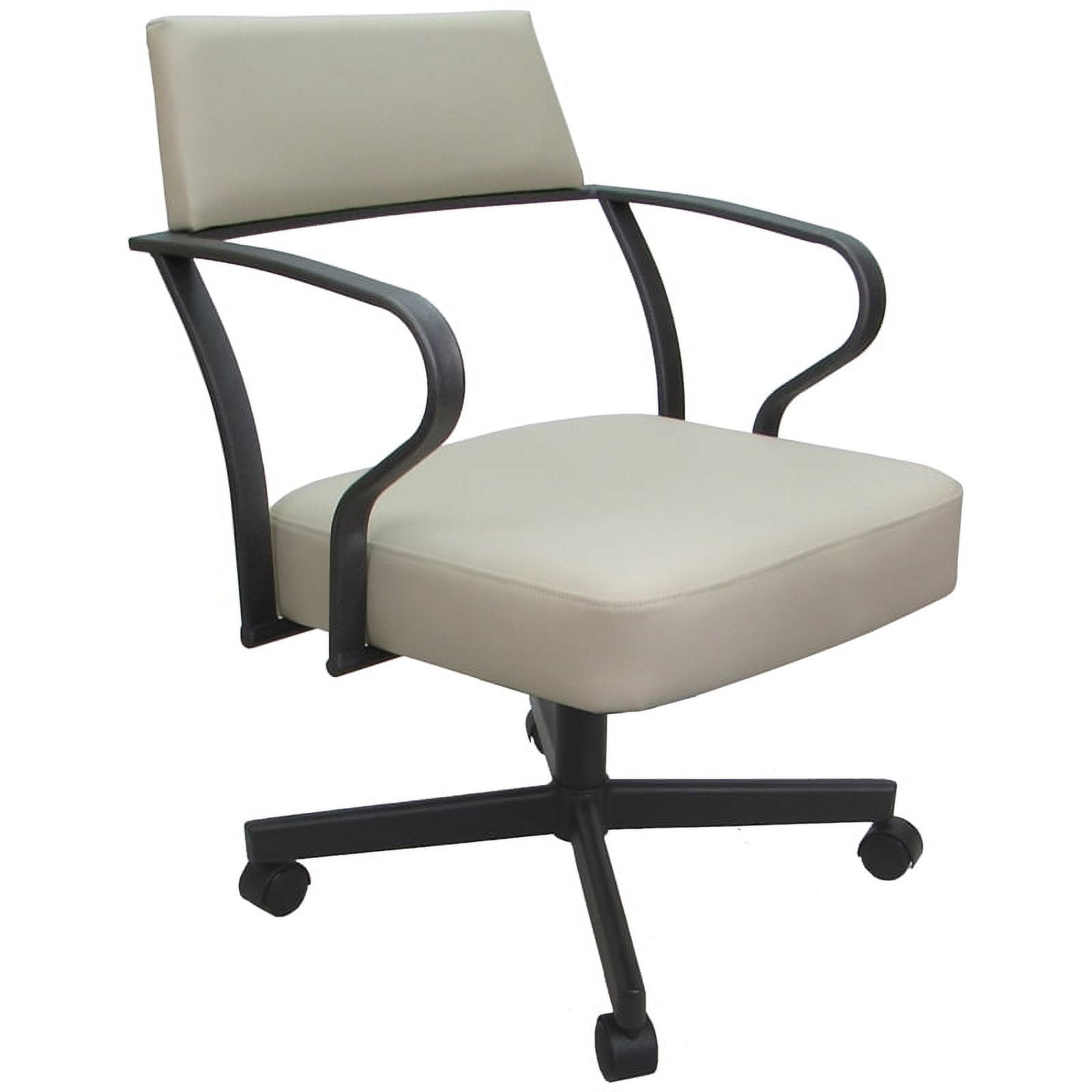 Carolina Swivel Tilt Metal Dining Caster Chair - Ocean Beige - Gray ...