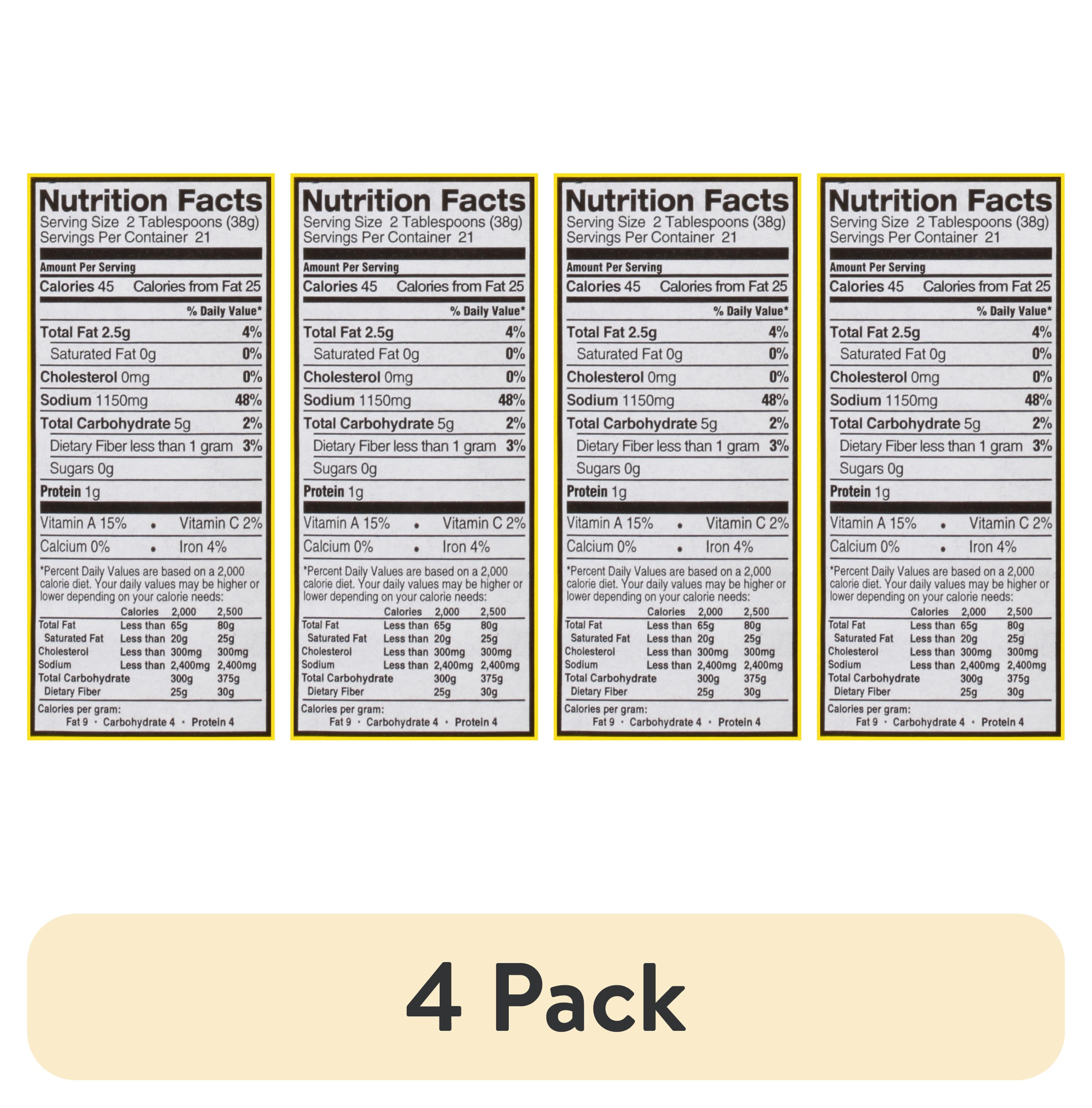 (4 pack) Carolina Treet Original Cooking Barbeque Sauce, 27.5 oz ...