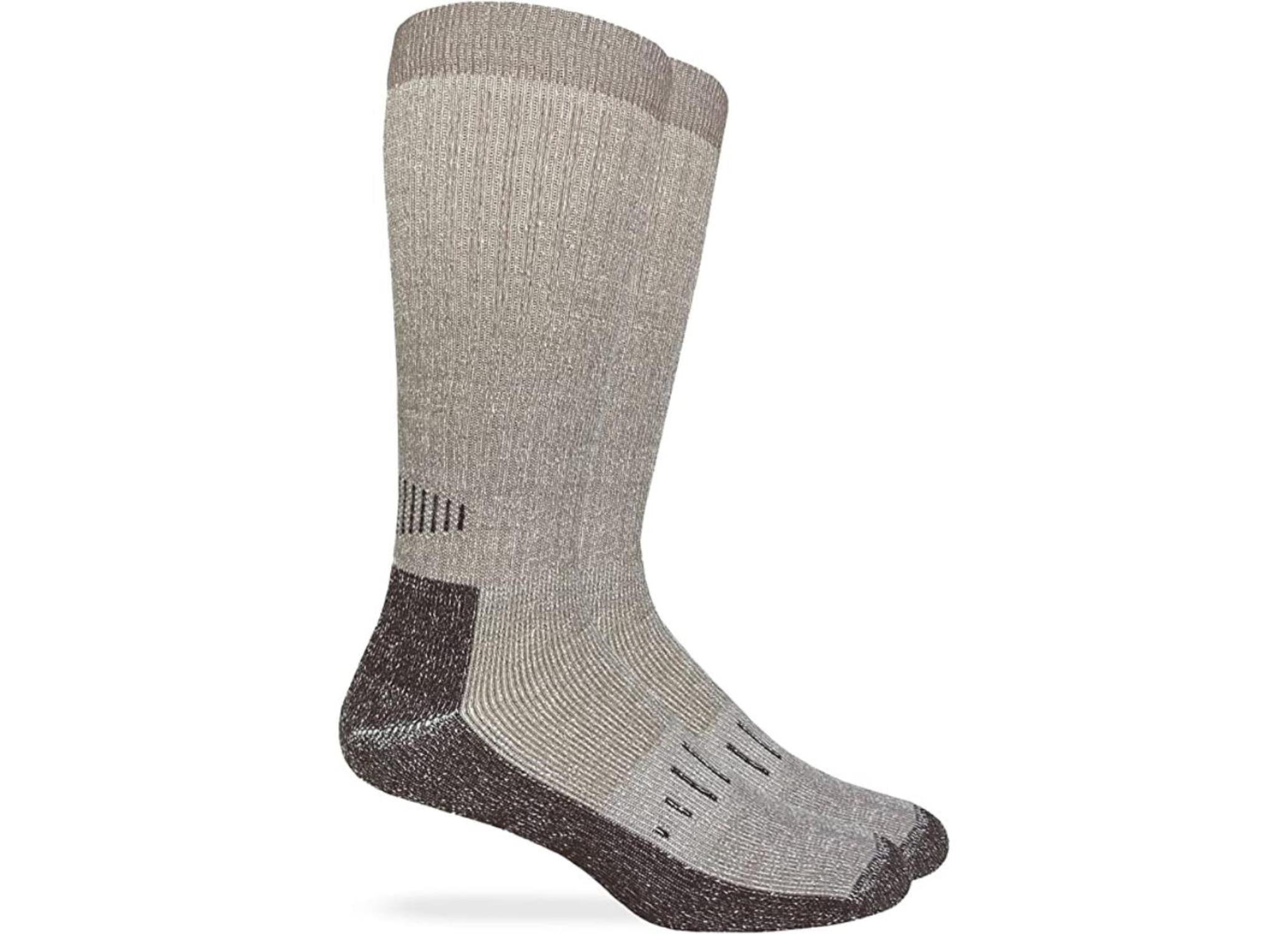 Carolina Ultimate Deluxe Merino Wool Socks, Brown, (XL) Shoe Size 12-16 ...