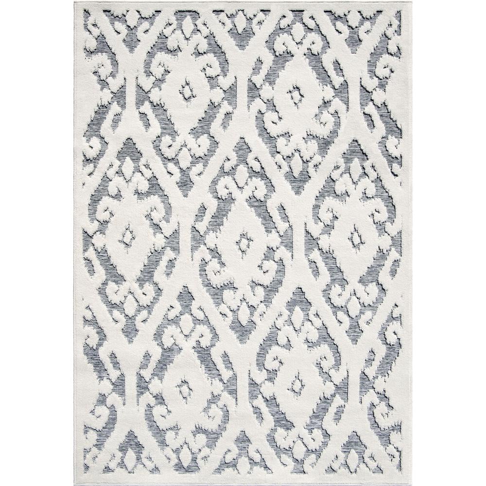 Carolina Weavers Boucle Toscana Ikat High Low Indoor Outdoor Area Rug 7 ...