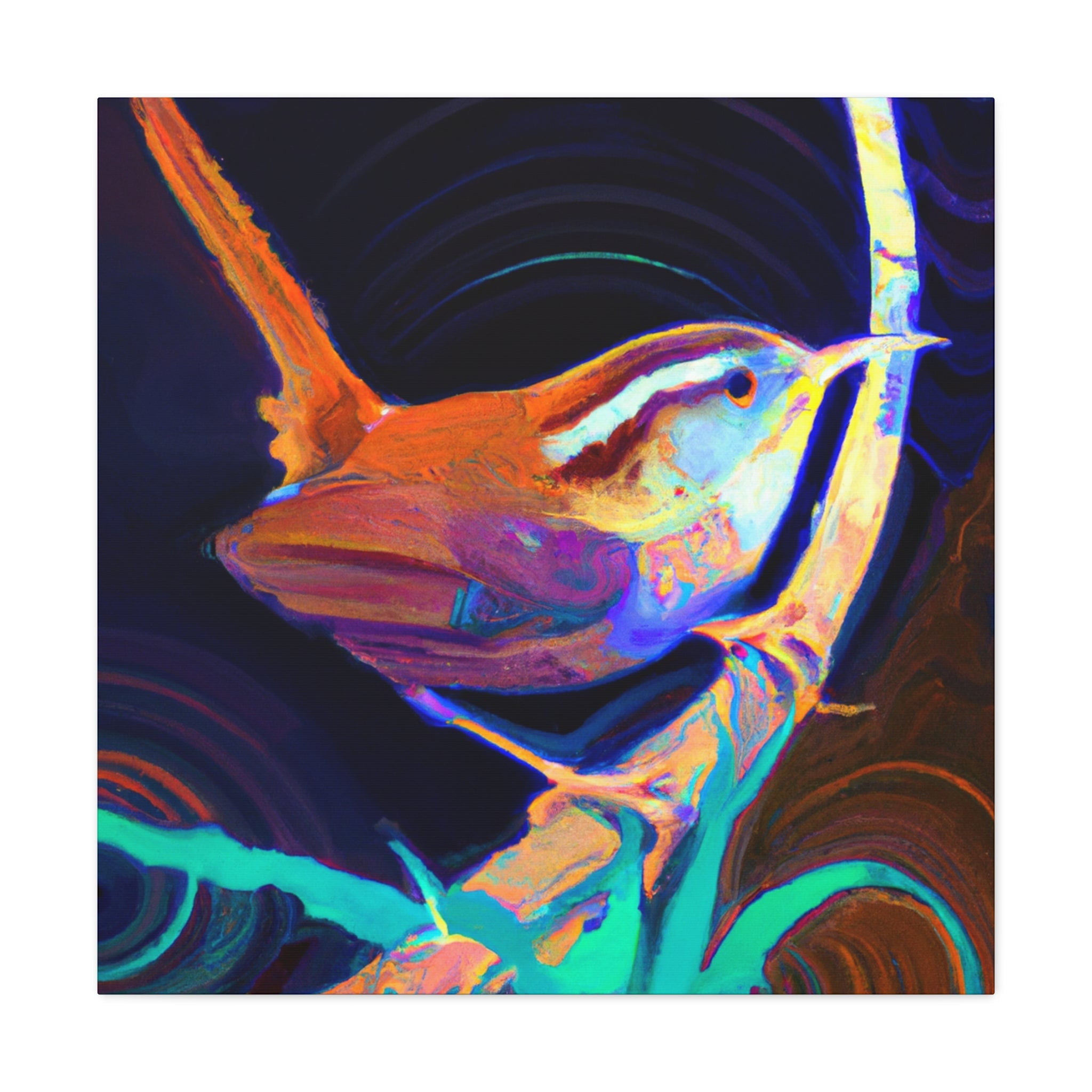 Carolina Wren in Bloom - Canvas - Walmart.com