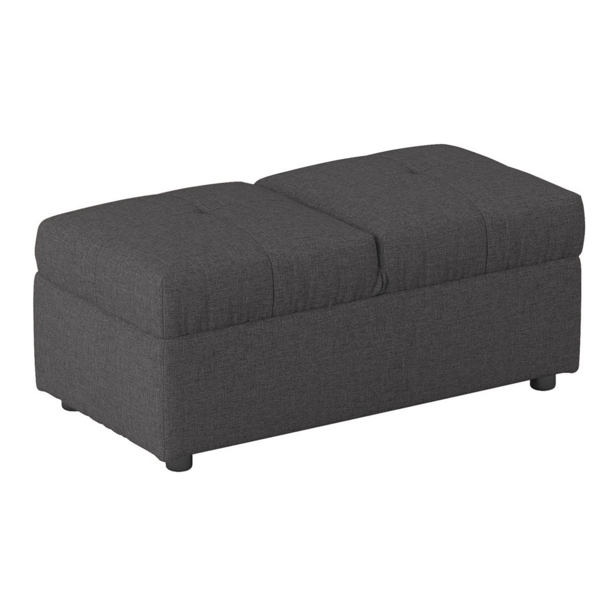 Caroline 41 Inch Modern Storage Ottoman Bench, Converts to a Chair ...