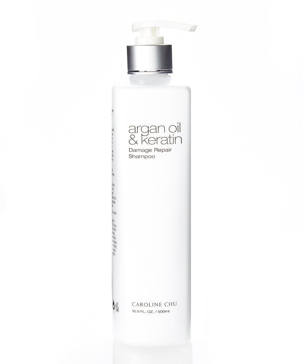 Caroline Chu Argan Oil & Keratin Damage Repair Shampoo - Walmart.com