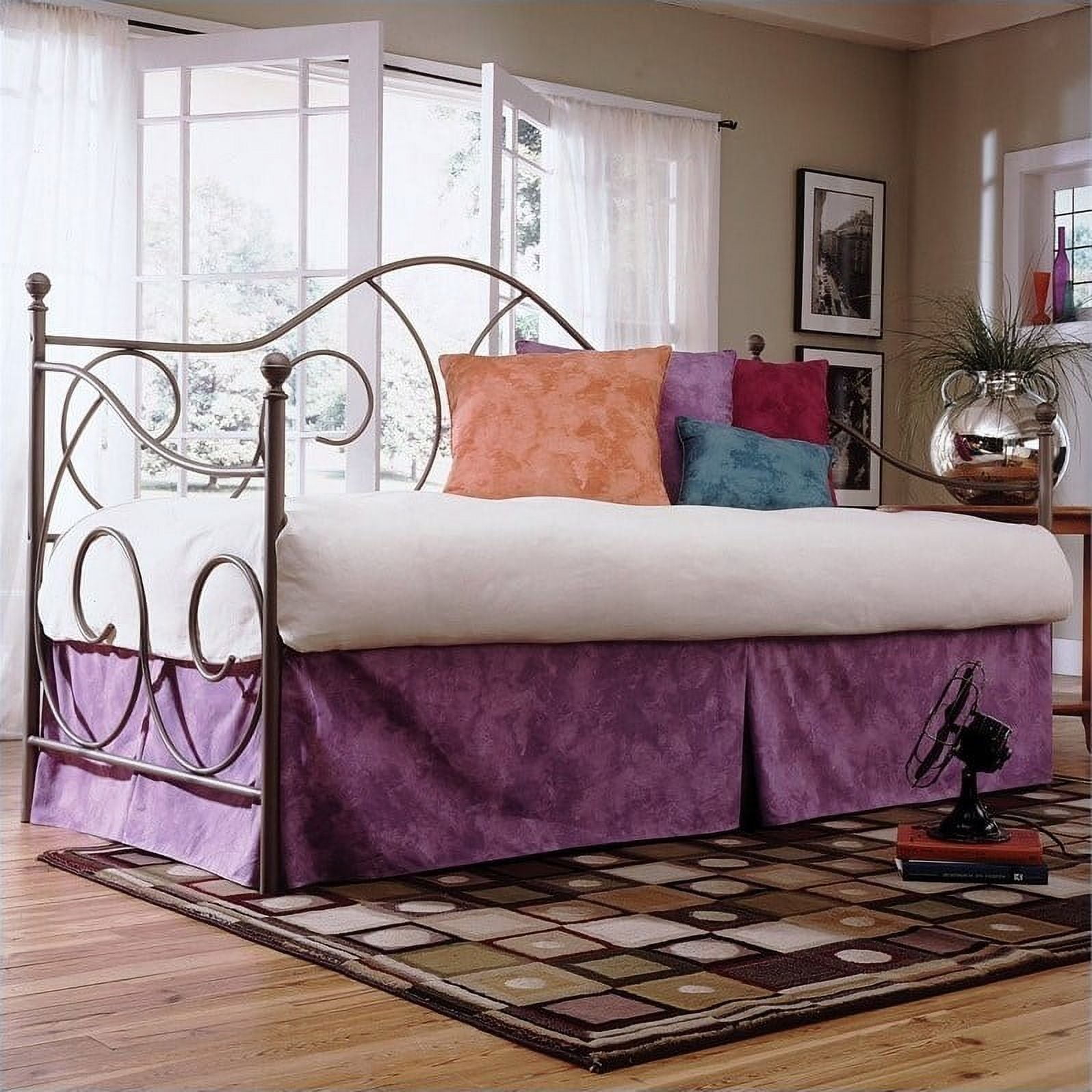 Caroline Complete Metal Daybed with Link Spring Support Frame and ...