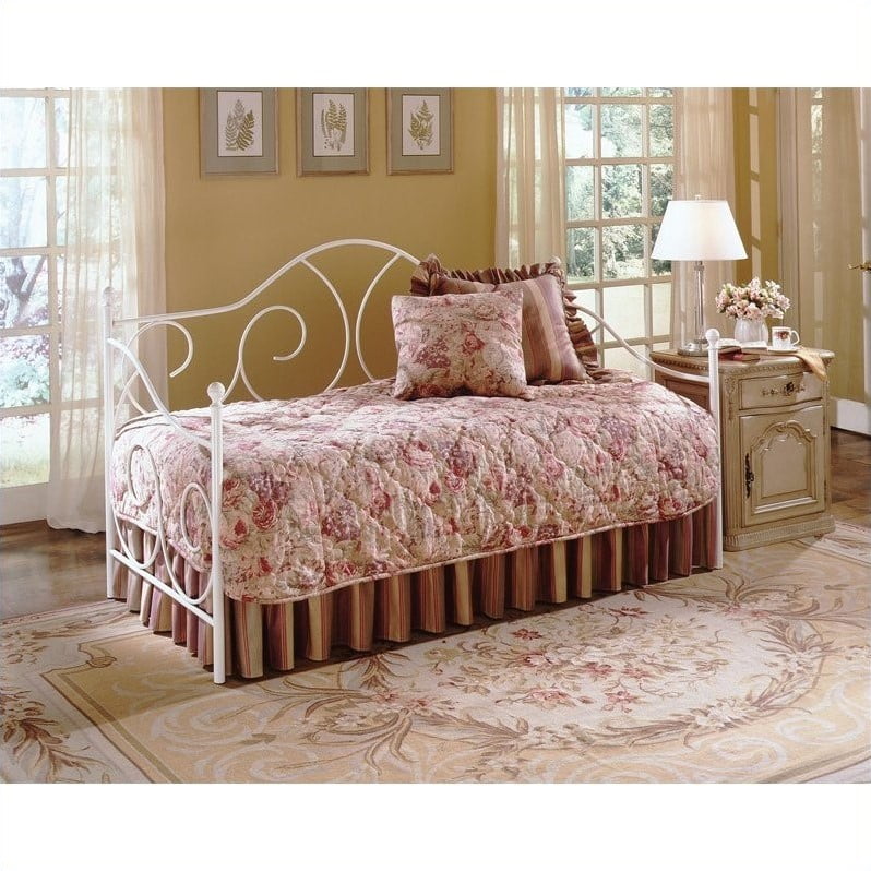 Caroline Complete Metal Daybed with Link Spring Support Frame and Pop ...