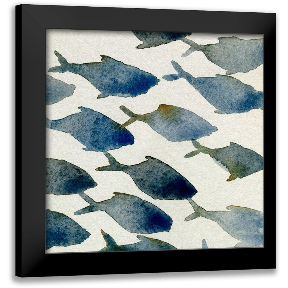 Caroline, Emma 12x12 Black Modern Framed Museum Art Print Titled - Fish ...