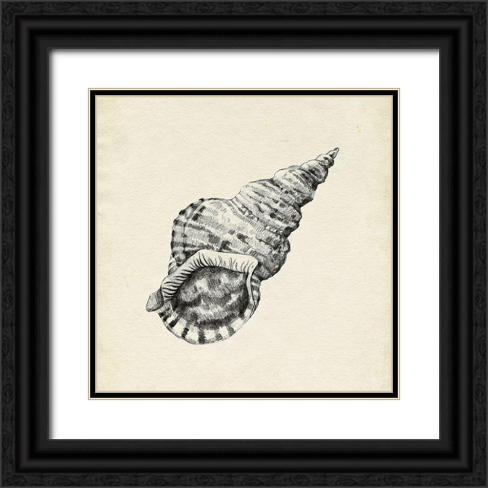 Caroline, Emma 12x12 Black Ornate Wood Framed with Double Matting ...