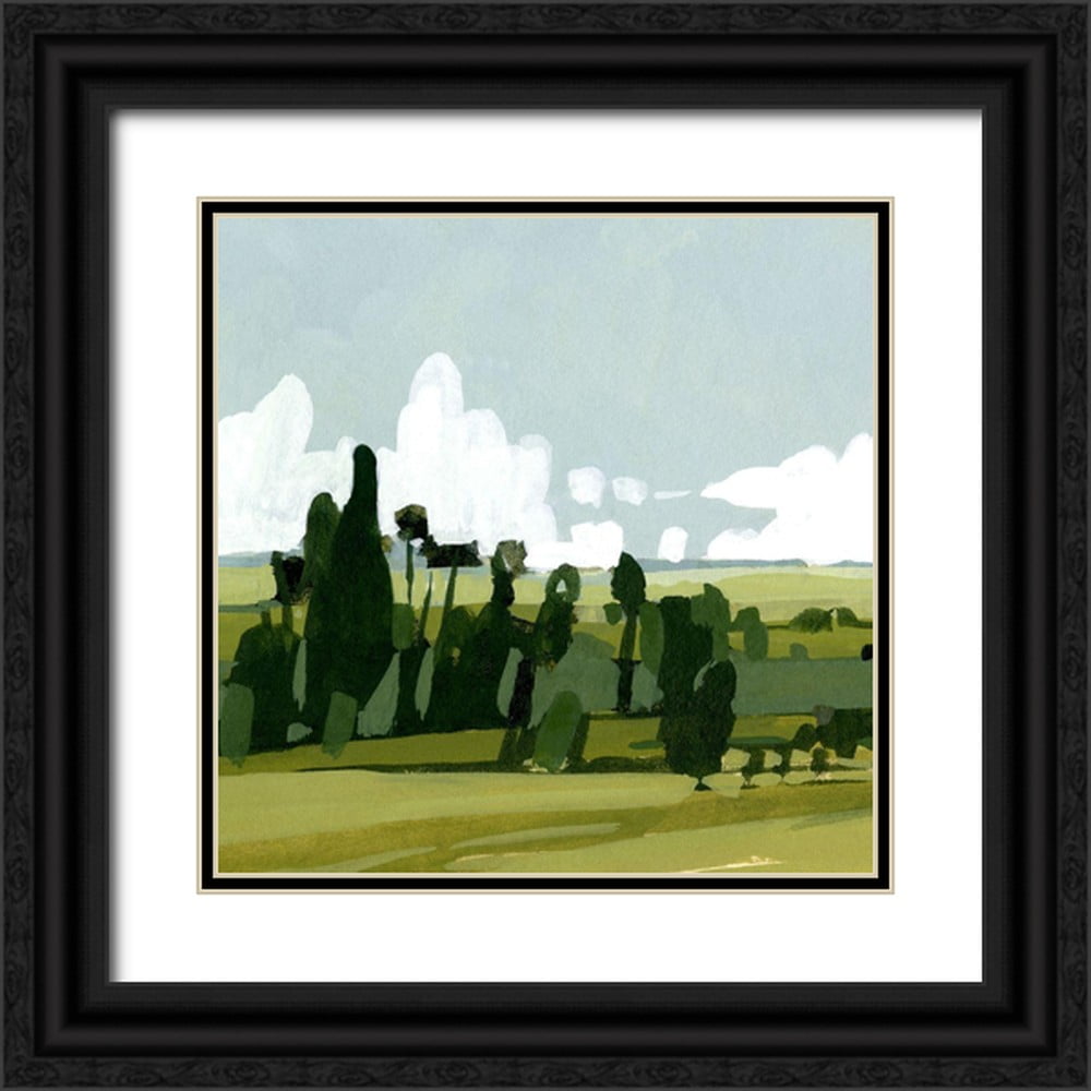 Caroline, Emma 12x12 Black Ornate Wood Framed with Double Matting ...