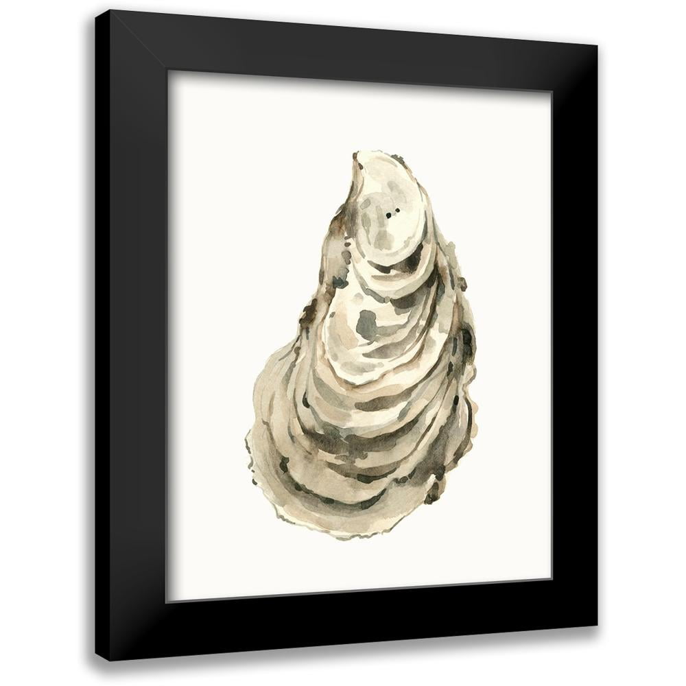 Caroline, Emma 15x18 Black Modern Framed Museum Art Print Titled - Neutral Oyster Study I ...