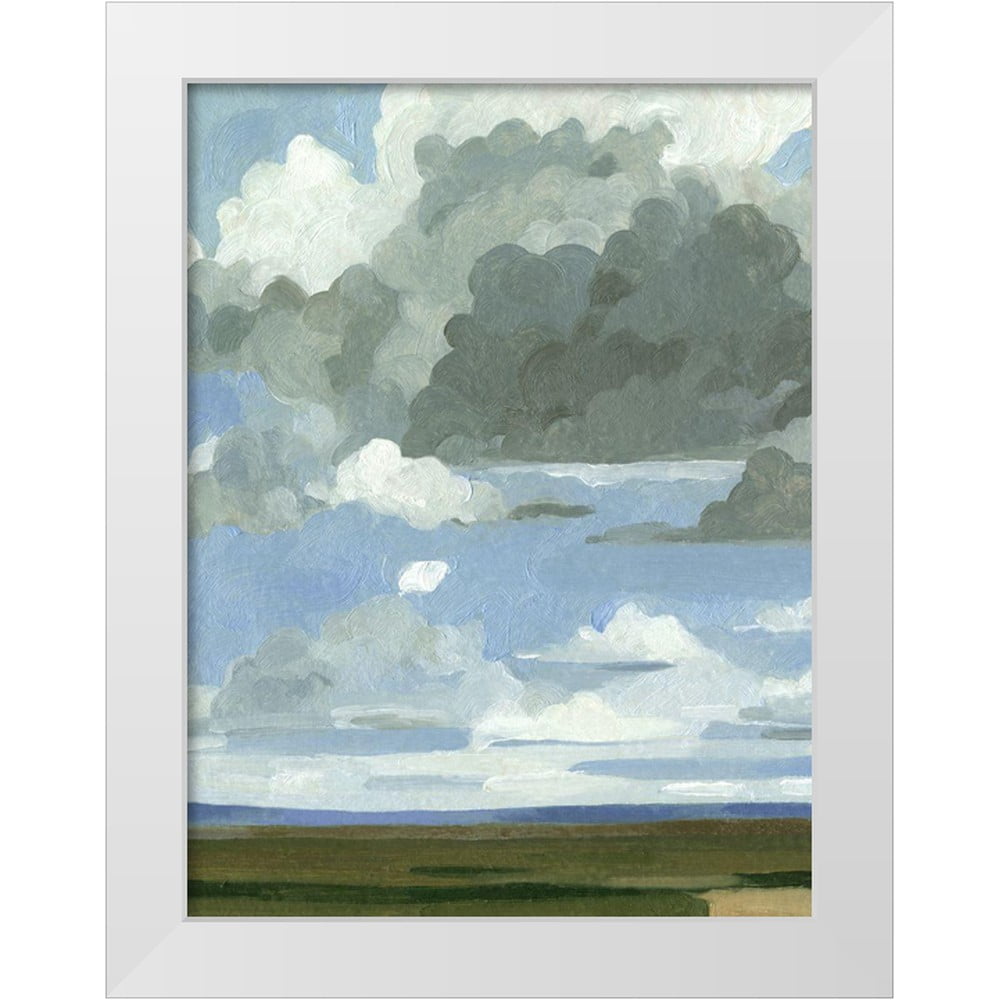 Caroline, Emma 15x18 White Modern Wood Framed Museum Art Print Titled - Great Plains Sky II ...