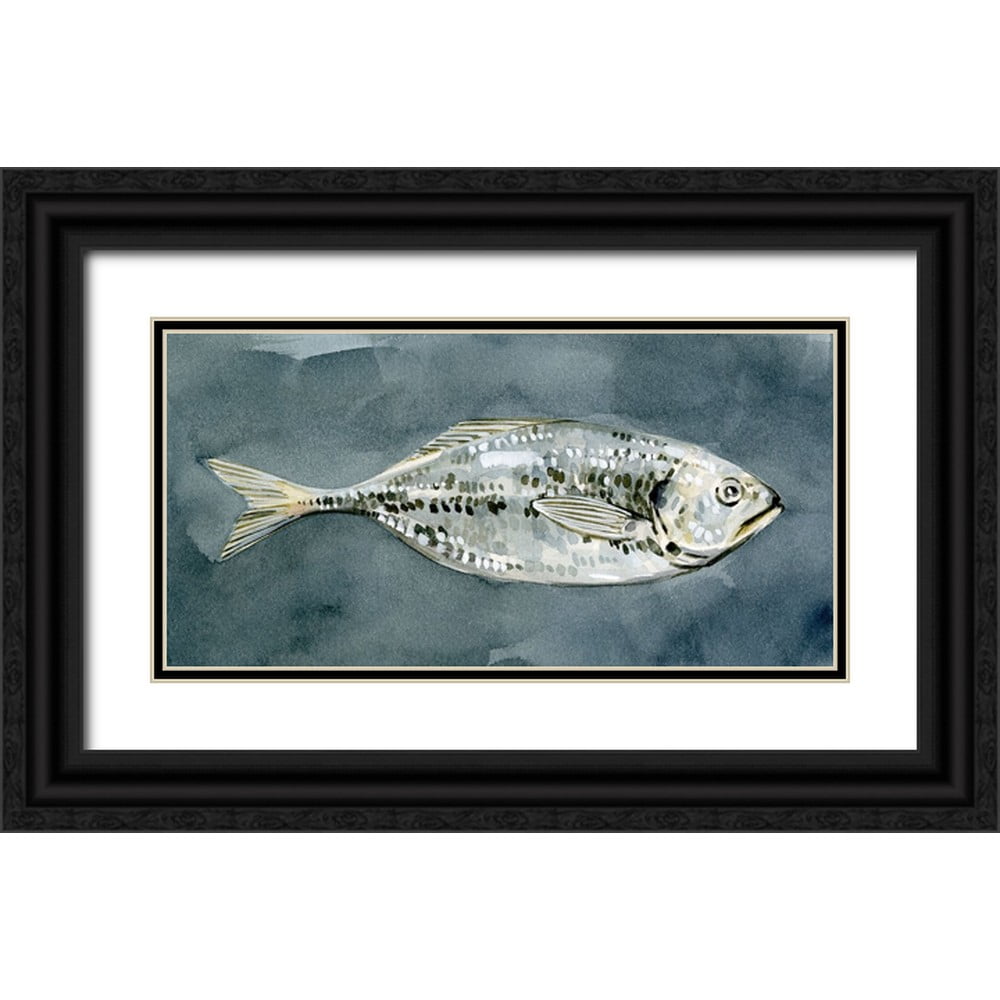 Caroline, Emma 18x11 Black Ornate Wood Framed with Double Matting ...