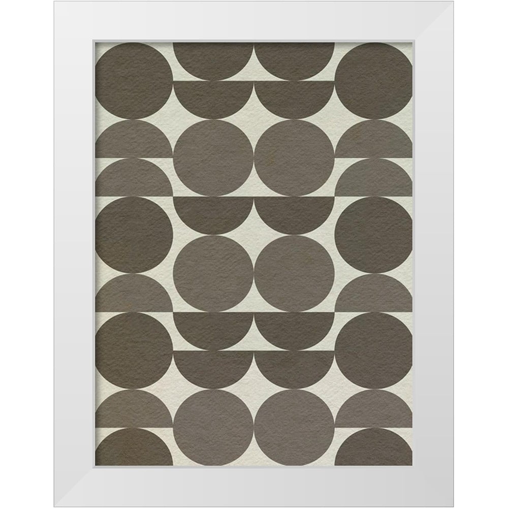Caroline, Emma 19x24 White Modern Wood Framed Museum Art Print Titled - Neutral Subtle Shift I ...