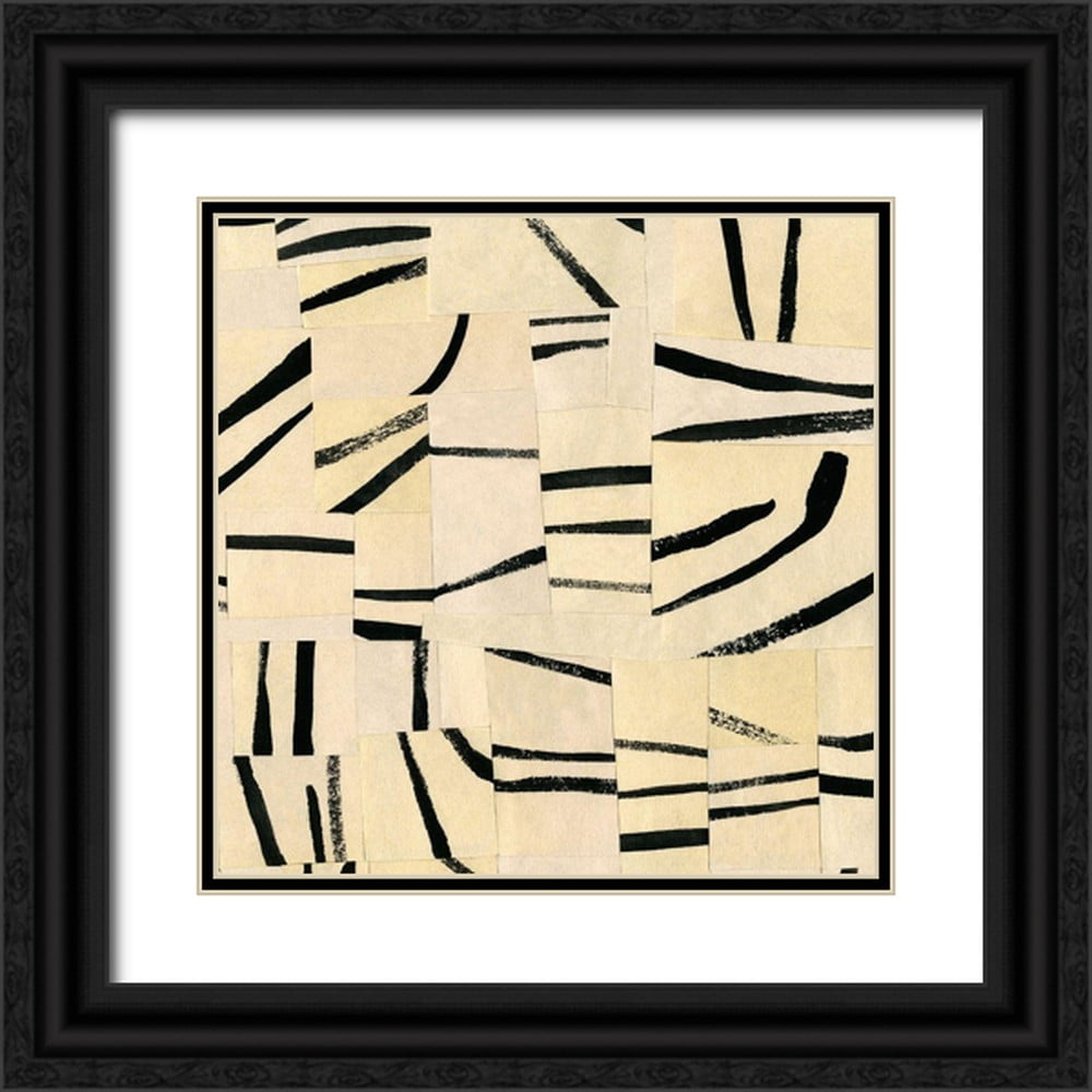 Caroline, Emma 20x20 Black Ornate Wood Framed with Double Matting ...