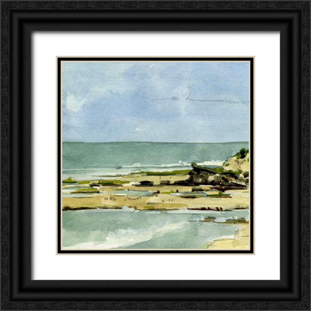 Caroline, Emma 20x20 Black Ornate Wood Framed with Double Matting ...