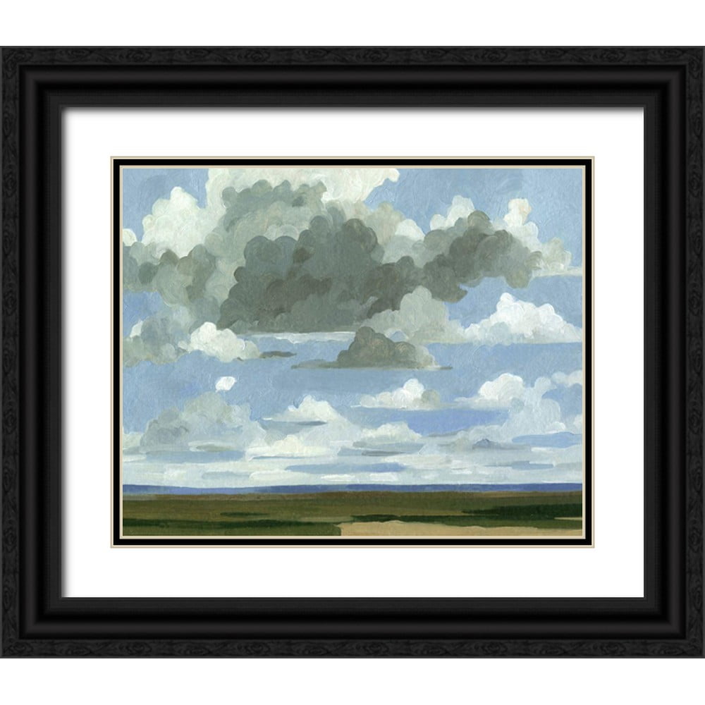 Caroline, Emma 24x20 Black Ornate Wood Framed with Double Matting Museum Art Print Titled ...