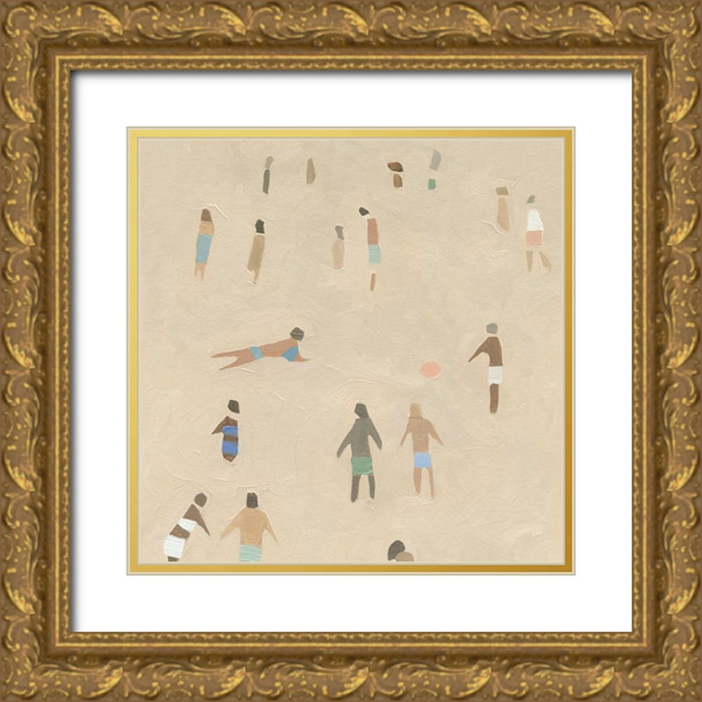 Caroline, Emma 26x26 Gold Ornate Wood Framed with Double Matting Museum ...