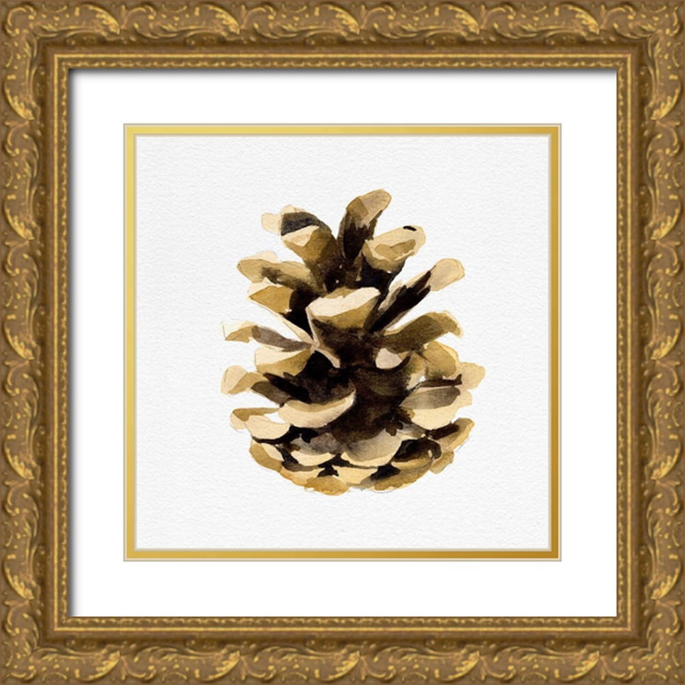 Caroline, Emma 26x26 Gold Ornate Wood Framed with Double Matting Museum ...