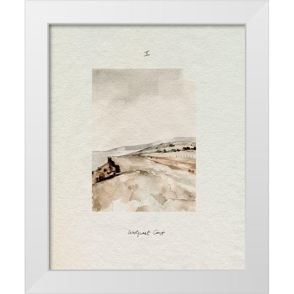 Caroline, Emma 26x32 White Modern Wood Framed Museum Art Print Titled - Westport Coast II ...