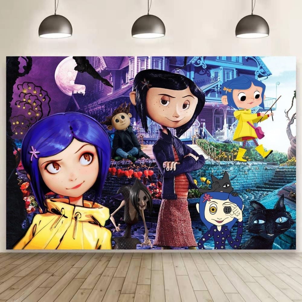 Caroline Happy Birthday Anime Cartoon Theme Backdrops Banner Birthday ...