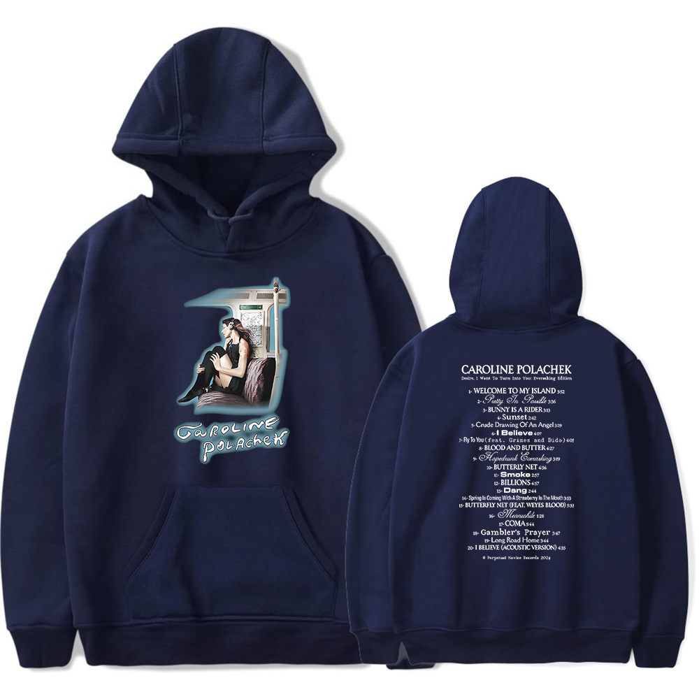 Caroline Polachek Welcome To Island Hoodie Men's Hip Hop Printing ...
