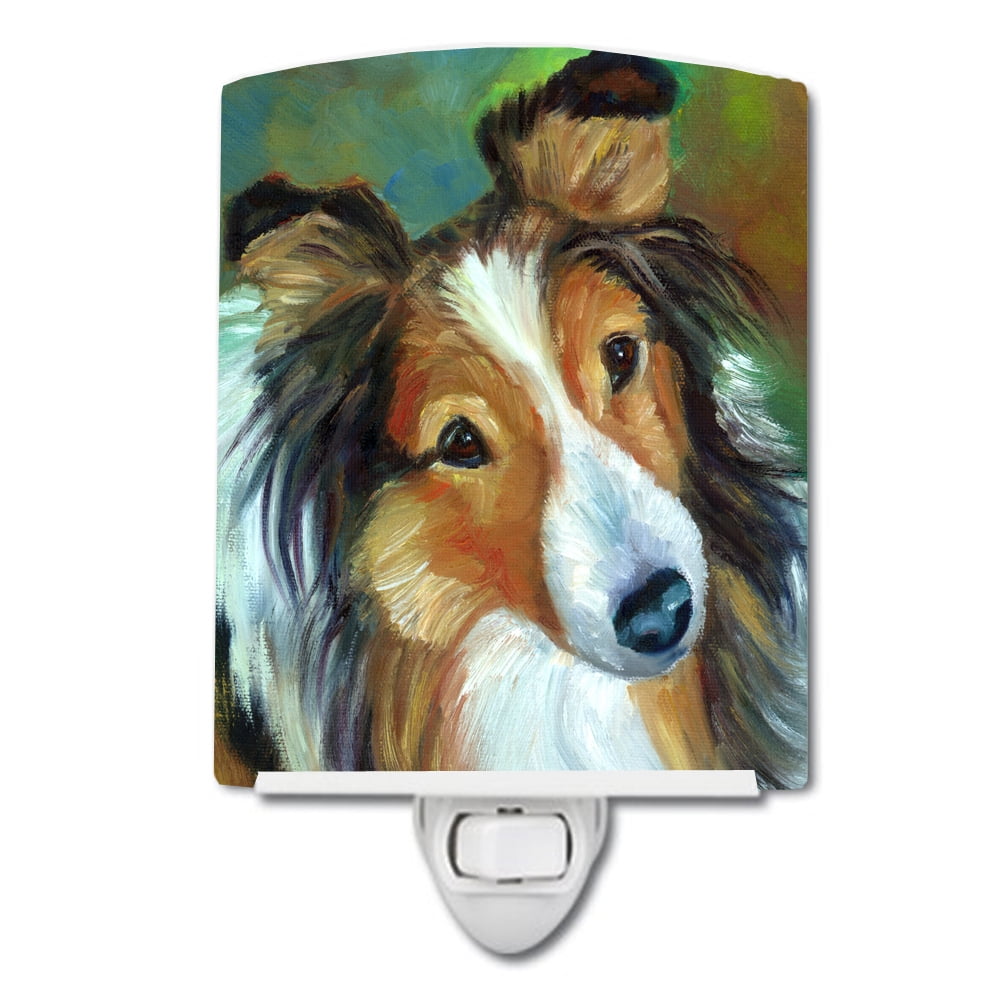 Caroline's Treasures 7396CNL Sheltie Curiosity Ceramic Night Light ...