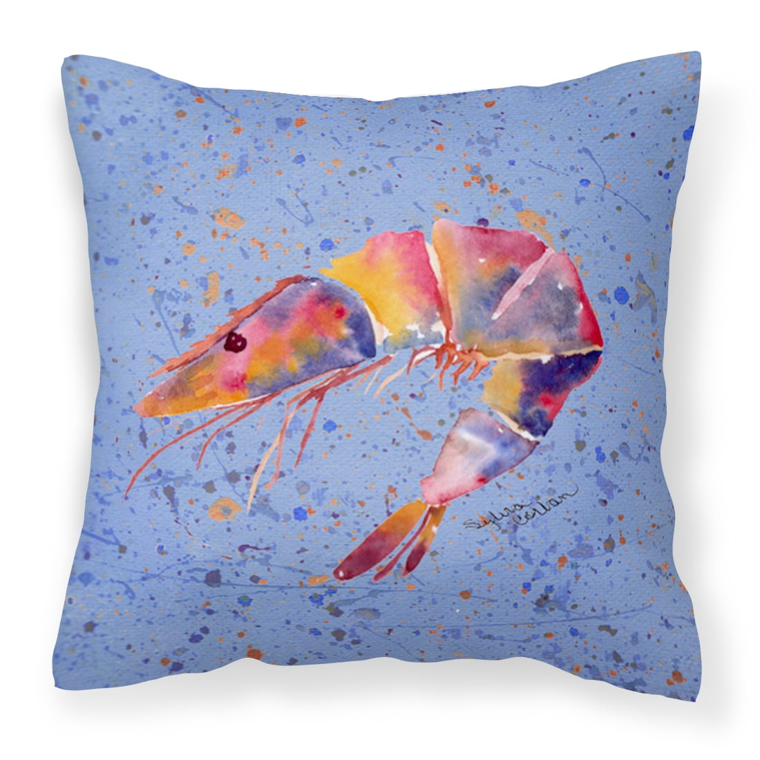 Caroline's Treasures 8455PW1414 Shrimp Fabric Decorative Pillow ...
