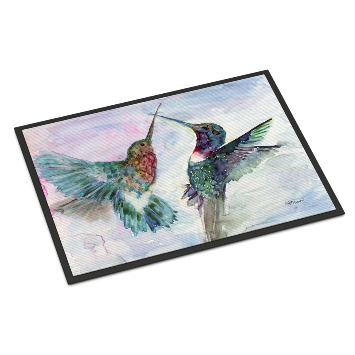 Carolines Treasures Hummingbird Combat Indoor or Outdoor Mat 24x36 ...