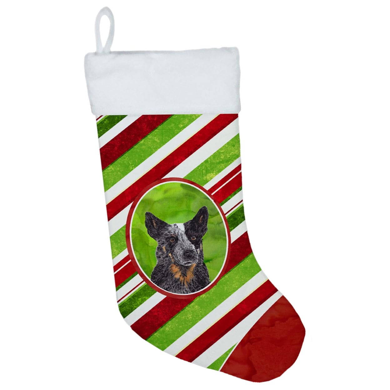 Caroline's Treasures Atralian Cattle Dog Candy Cane Multi-color ...