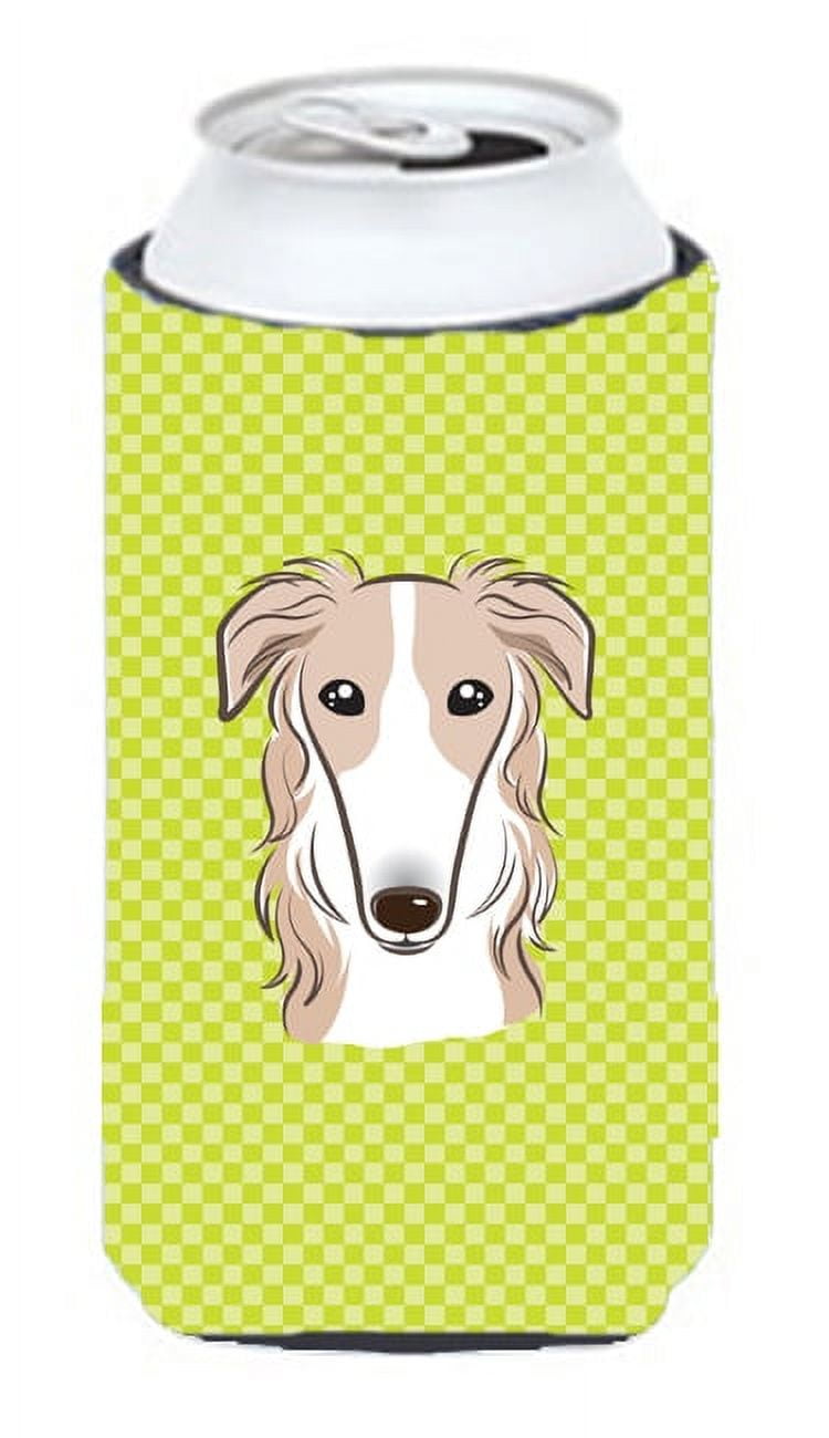 Caroline's Treasures BB1290TBC Checkerboard Lime Green Borzoi Tall Boy ...