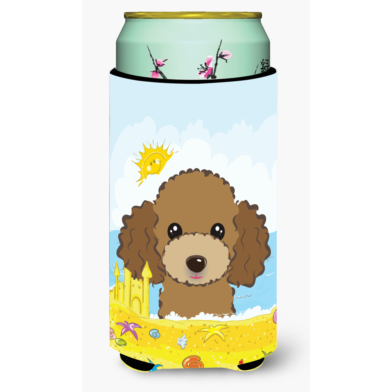 Caroline's Treasures BB2124TBC Chocolate Brown Poodle Summer Beach Tall ...