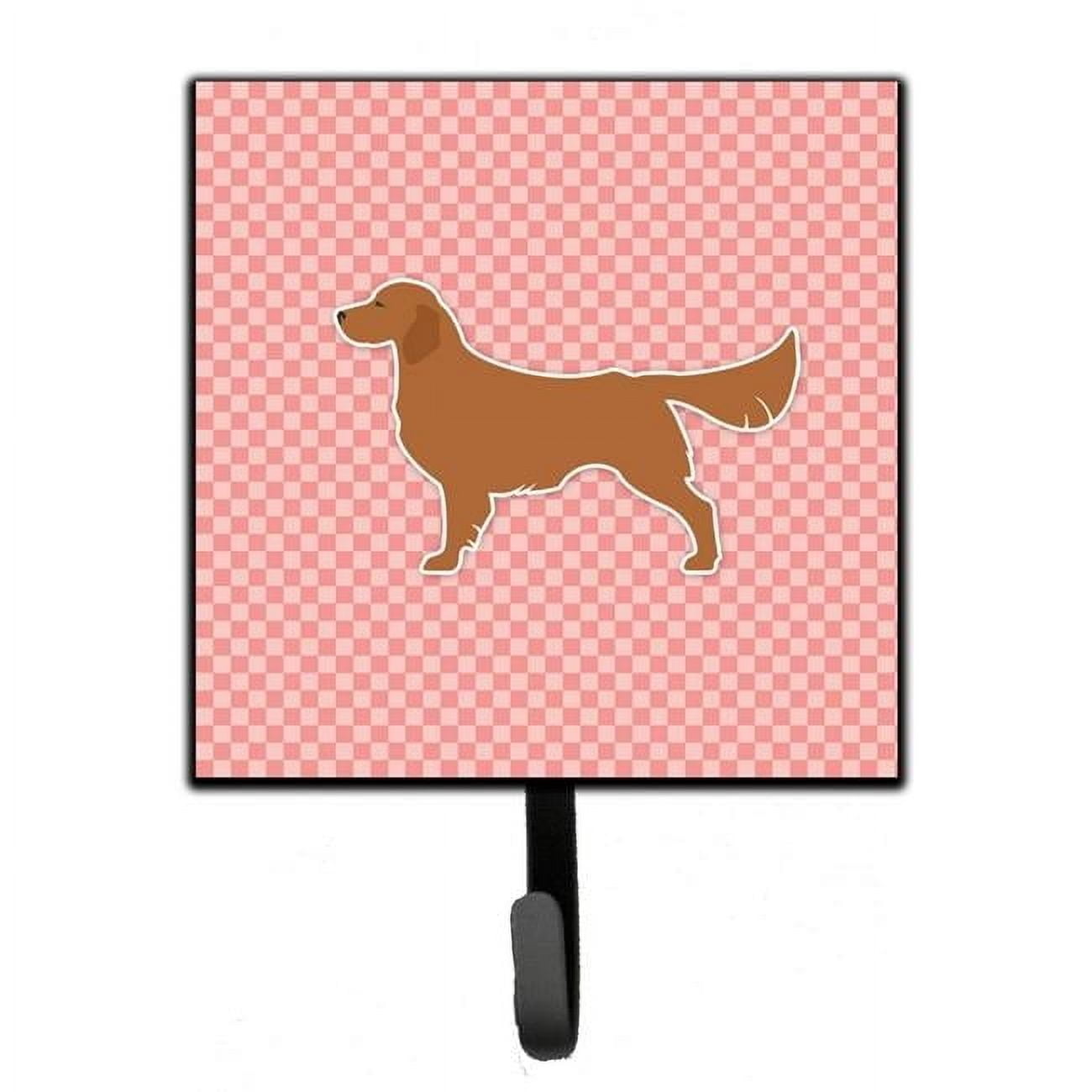 Caroline's Treasures BB3604SH4 Golden Retriever Checkerboard Pink Leash ...