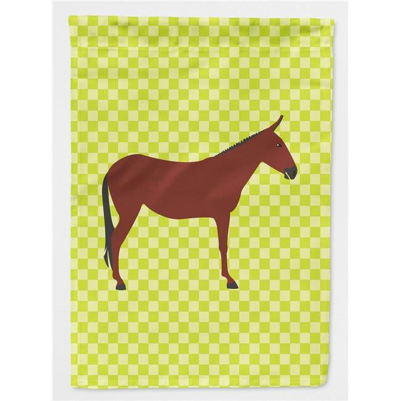 Caroline's Treasures BB7676GF Hinny Horse Donkey Green Flag Garden Size ...