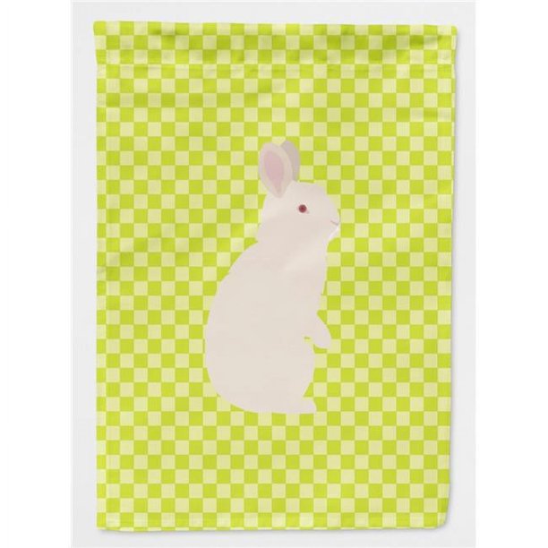 Caroline's Treasures BB7791CHF New Zealand White Rabbit Green Flag ...