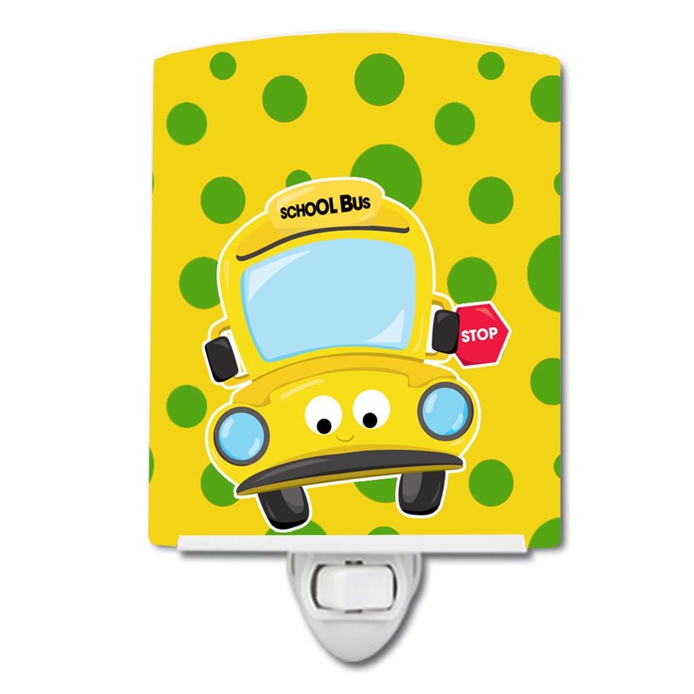Caroline's Treasures BB9026CNL Back to School Bus #2 Ceramic Night ...