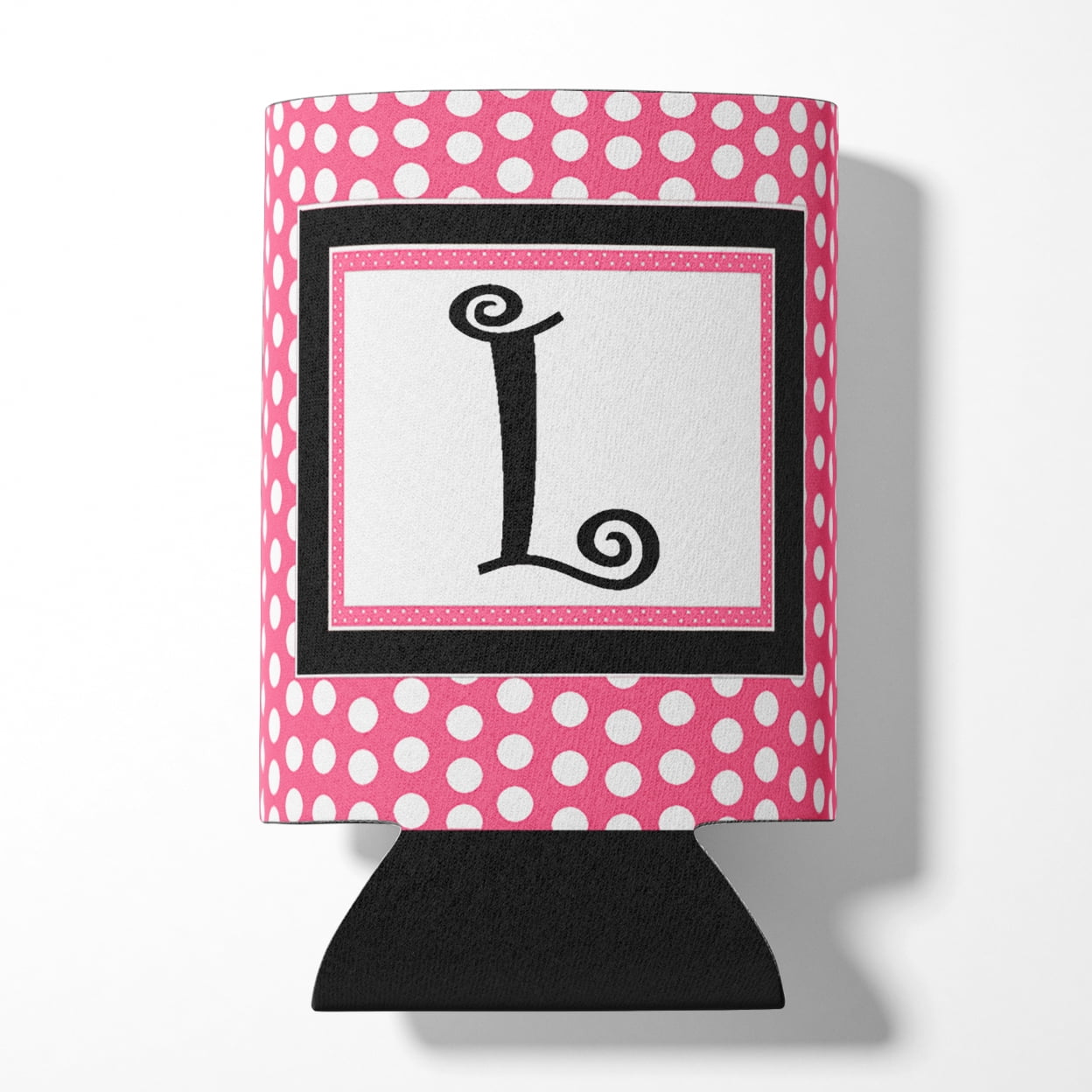Caroline's Treasures CJ1001-LCC Letter L Monogram - Pink Black Polka ...