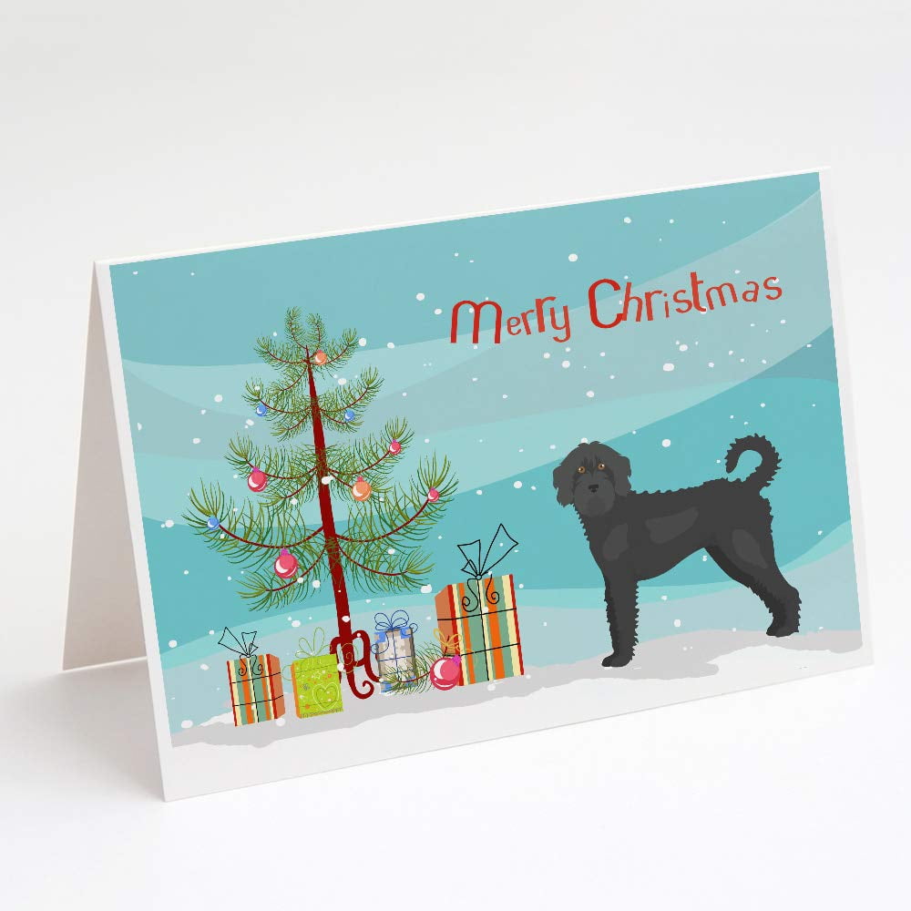 Caroline's Treasures CK3847GCA7P Black Labradoodle Christmas Tree ...
