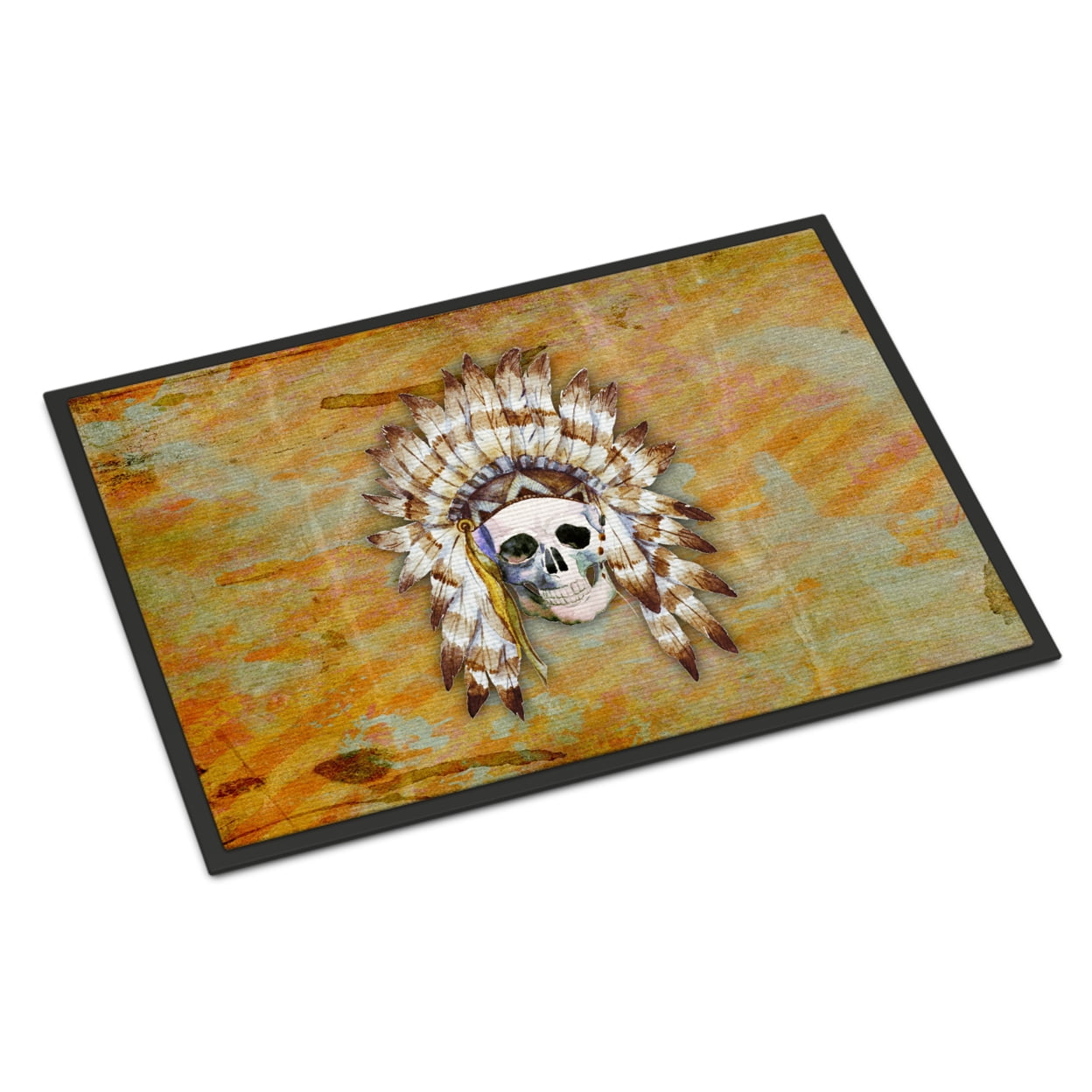 Caroline's Treasures Day of the Dead Indian Skull Indoor/Outdoor ...