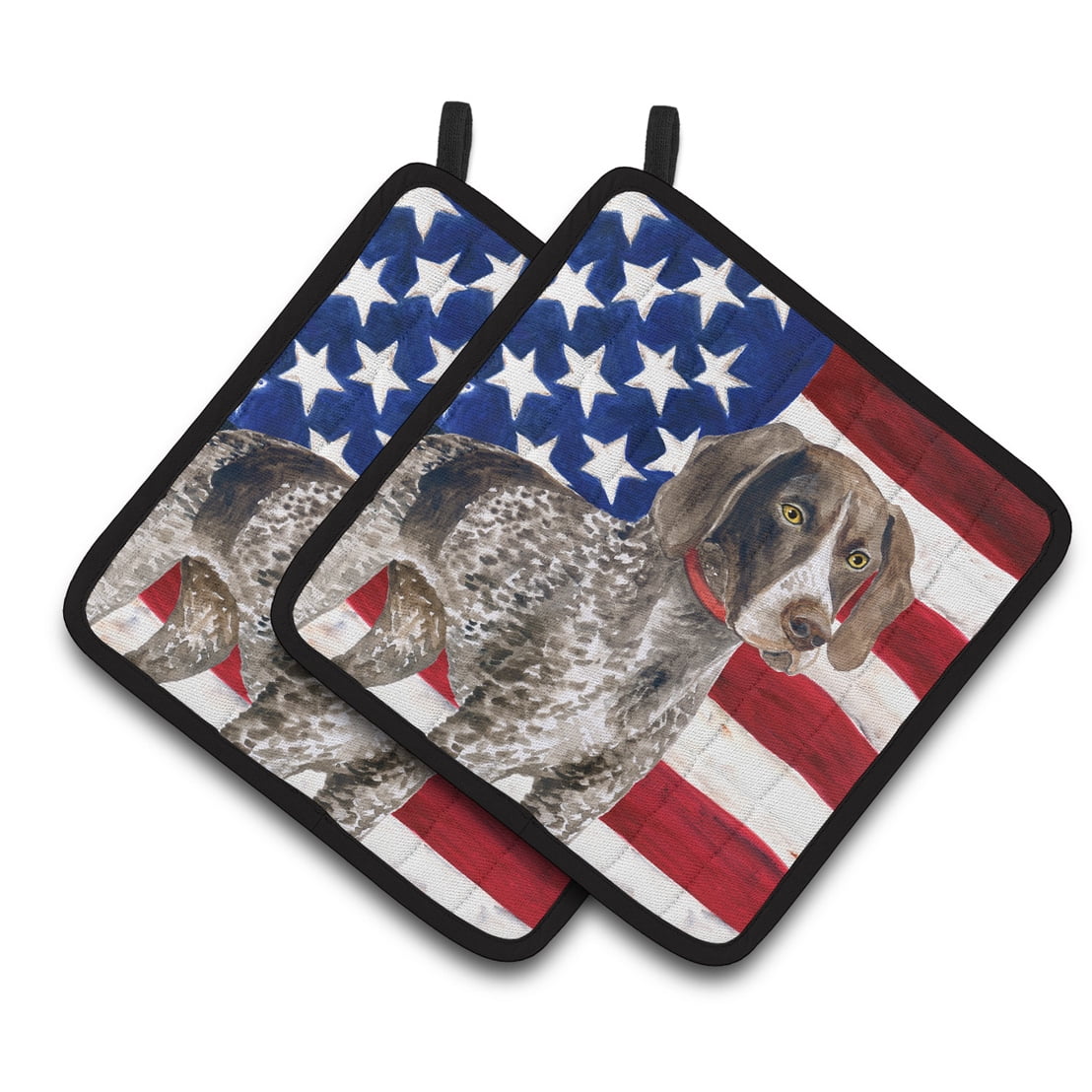 German Shorthaired Pointer Patriotic Pair of Pot Holders - Walmart.com