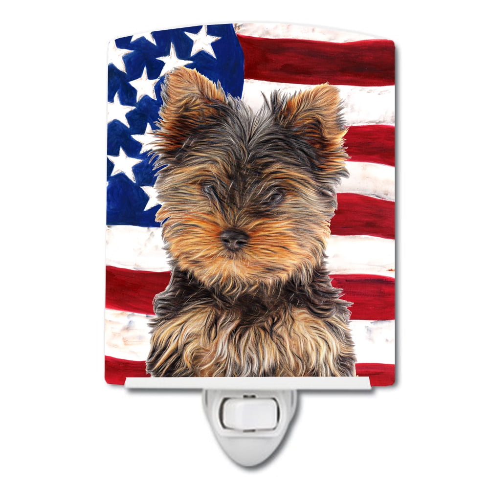 Caroline's Treasures KJ1160CNL Flag with Yorkie Puppy / Yorkshire ...