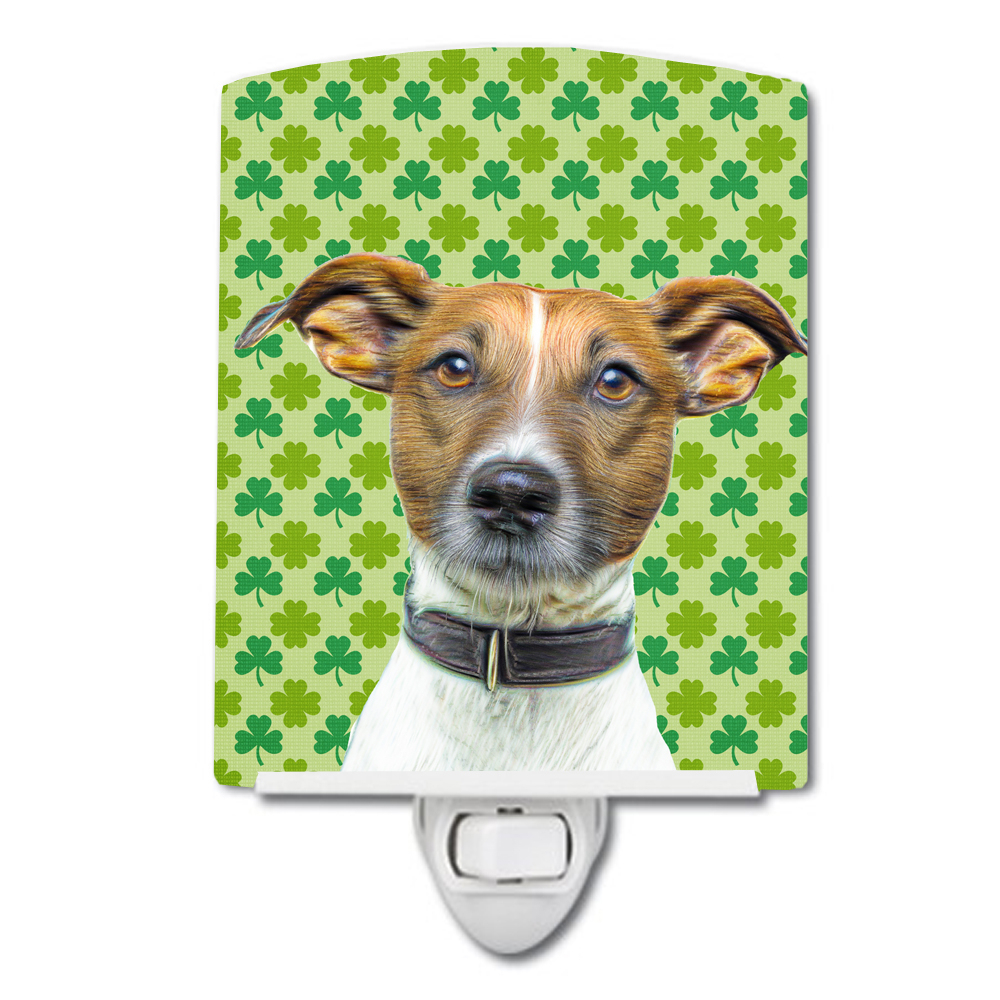 Caroline's Treasures KJ1197CNL St. Patrick's Day Shamrock Jack Russell ...