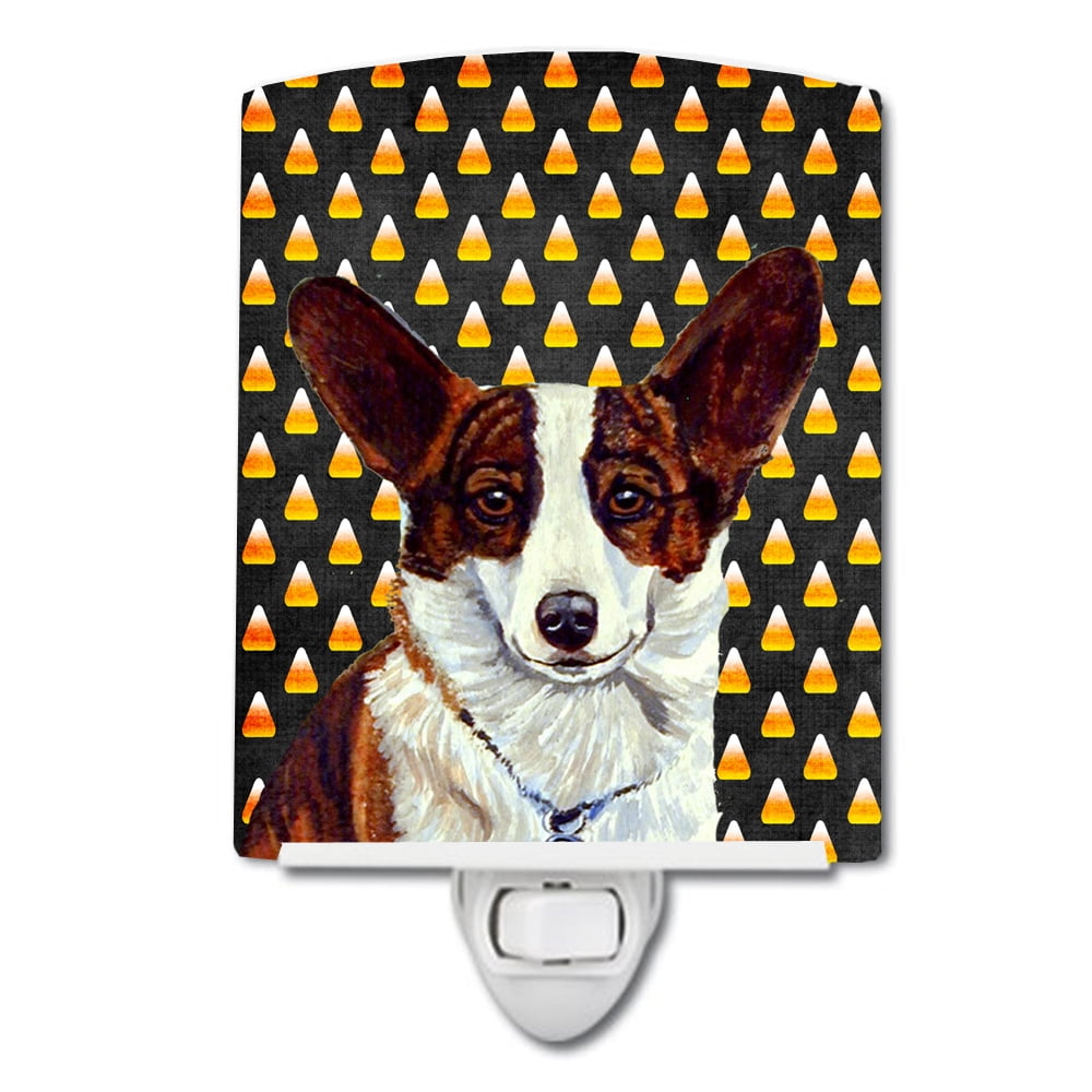 Caroline's Treasures LH9074CNL Corgi Candy Corn Halloween Portrait ...