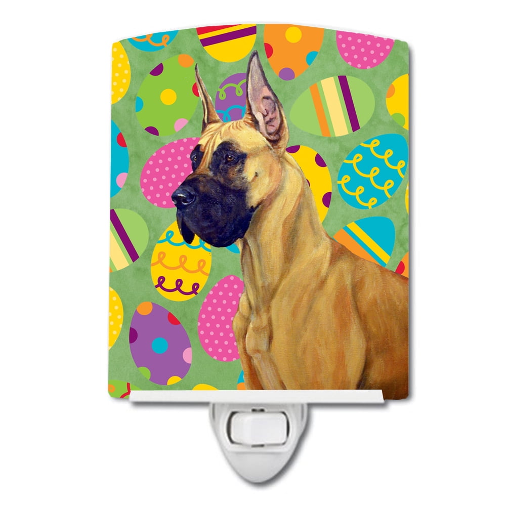 Caroline's Treasures LH9400CNL Great Dane Easter Eggtravaganza Ceramic ...