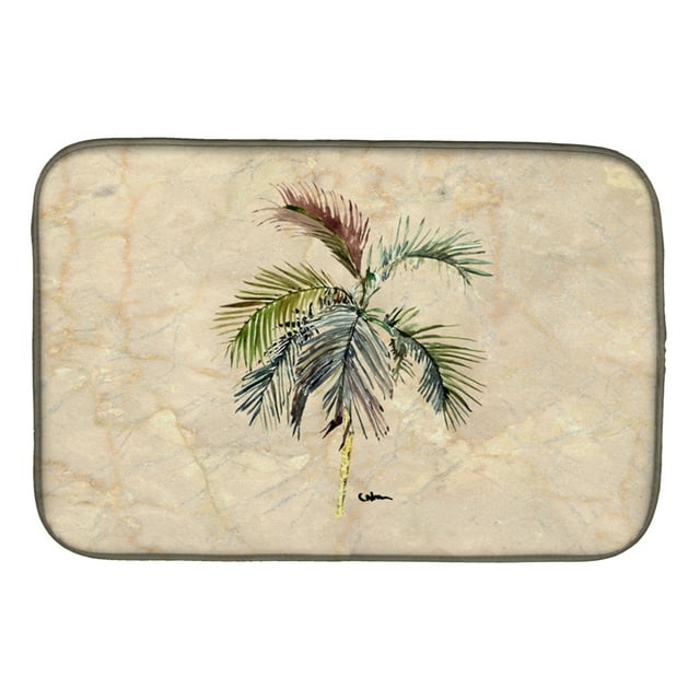 Caroline's Treasures Palm Tree Dish Drying Mat - Walmart.com