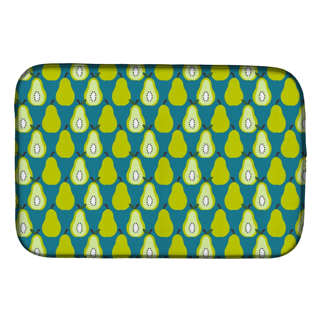 Caroline's Treasures Pears on Green Dish Drying Mat - Walmart.com