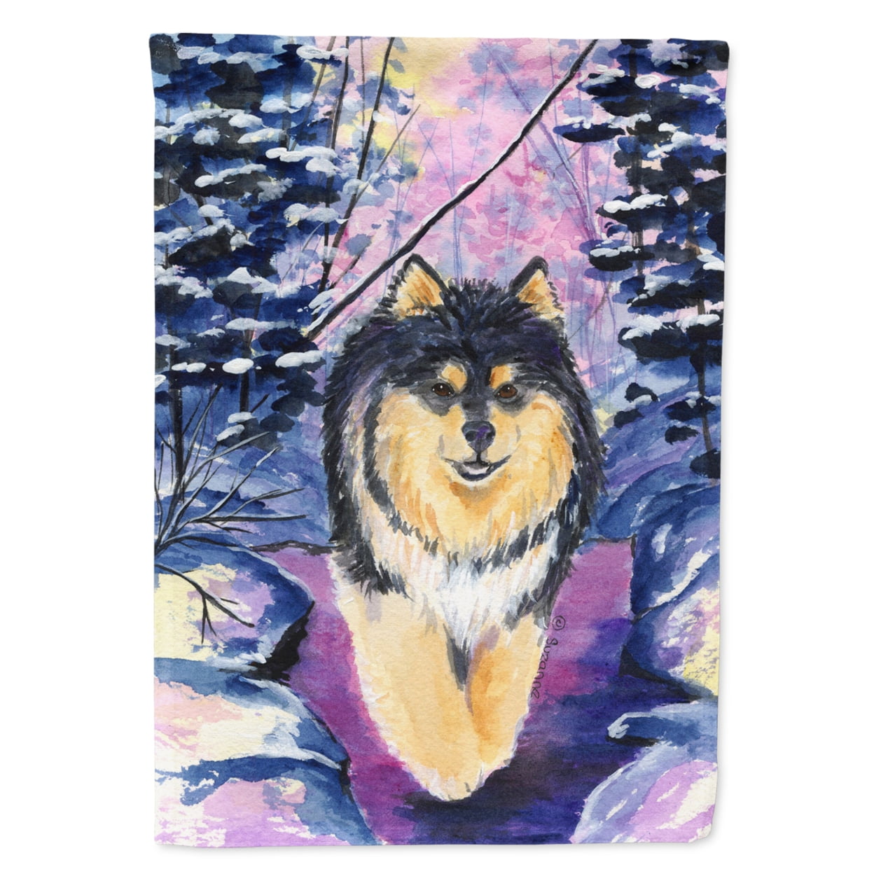 Caroline's Treasures SS1054-FLAG-PARENT Finnish Lapphund Flag ...
