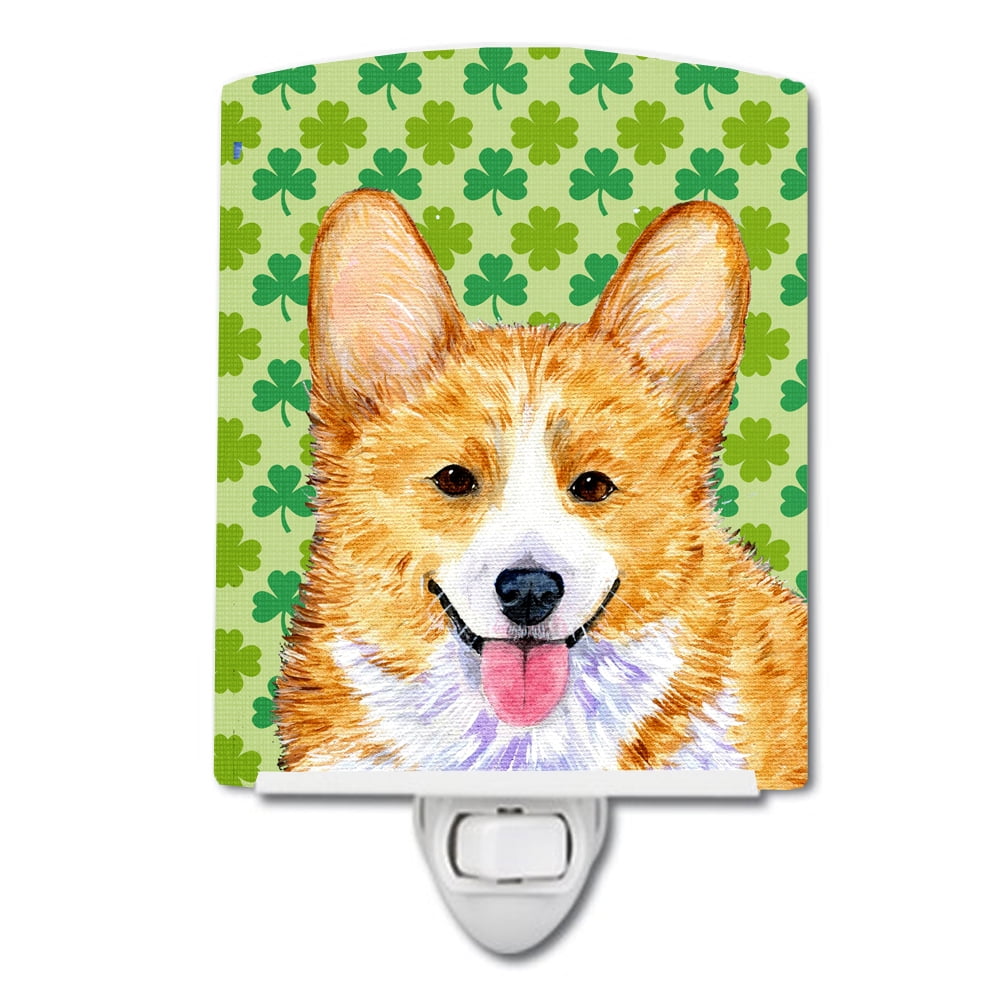 Corgi St. Patrick's Day Portrait Ceramic Night Light - Walmart.com