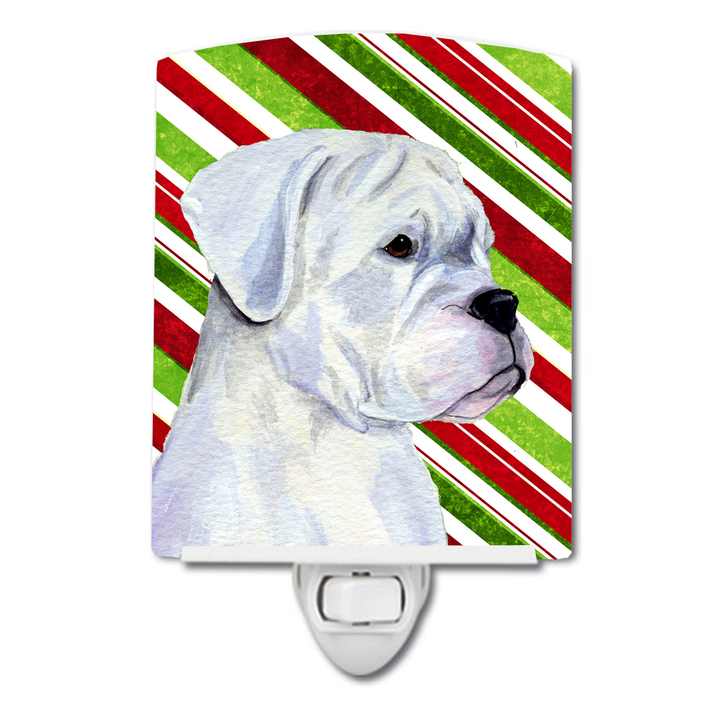 Caroline's Treasures SS4578CNL Boxer Candy Cane Holiday Christmas ...