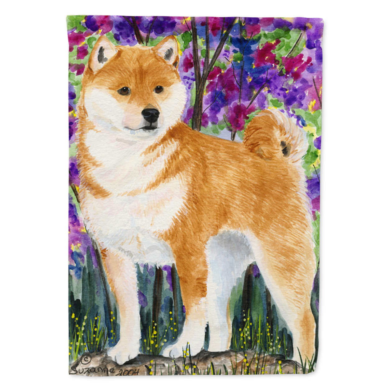 Caroline's Treasures SS8061-FLAG-PARENT Shiba Inu Flag, , multicolor ...