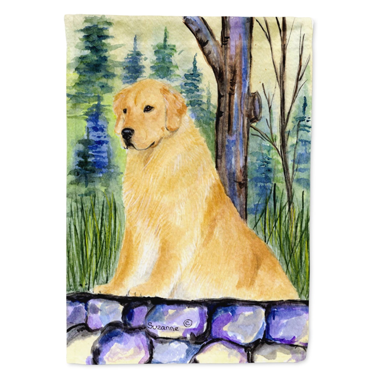 Caroline's Treasures SS8111-FLAG-PARENT Golden Retriever Flag ...